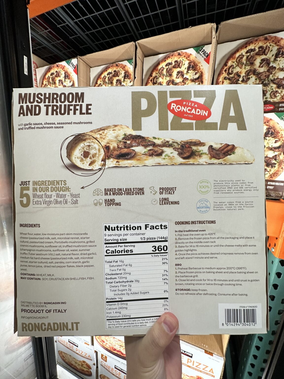 🇮🇹 Roncadin Mushroom Truffle Pizza - Costco Deals