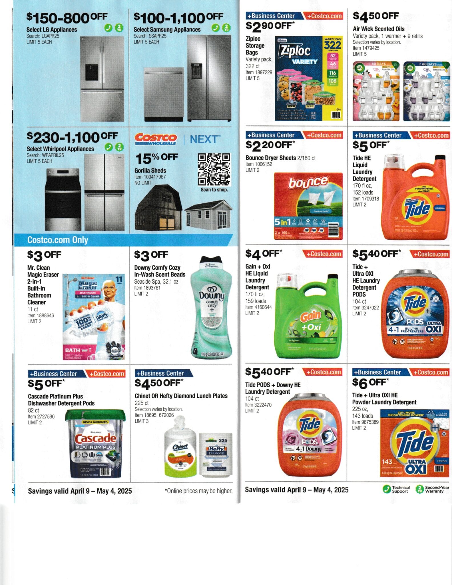 April 2025 Costco Savings Book! 4/9-5/4 - Costco Deals